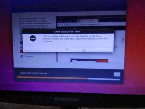 ubuntu “the ‘grub efi amd64 signed package failed to