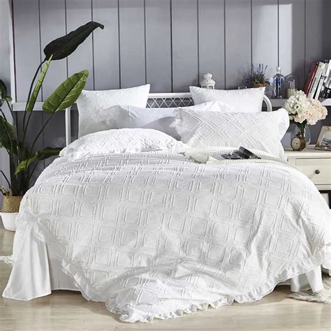 Luxury 100 Cotton Bedding Set King Queen Size 4pcs Wedding Bed Set