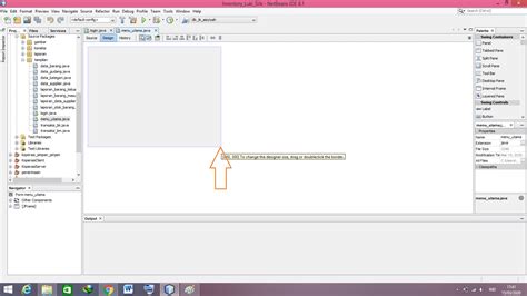 membuat form menu utama di java netbeans javatech solution