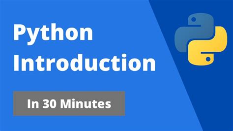 introduction to python in 30 minutes