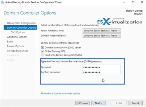 windows server 2016 active directory installation guide