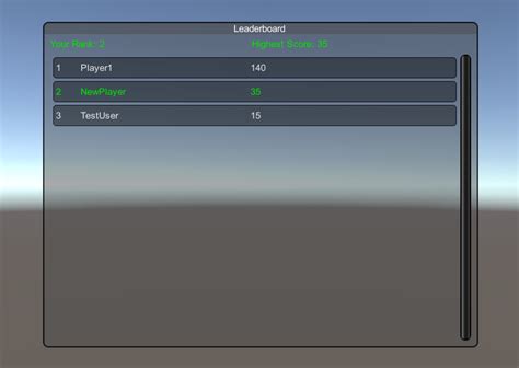 unity online leaderboard tutorial sharp coder blog