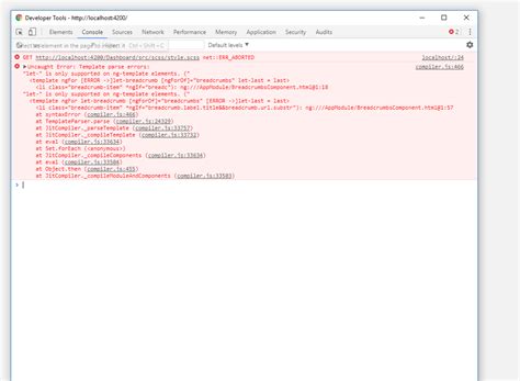 angular 5 white screen stack overflow
