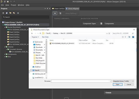 migrating project components altium app startpage
