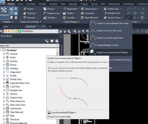 horizontal curve length autodesk community
