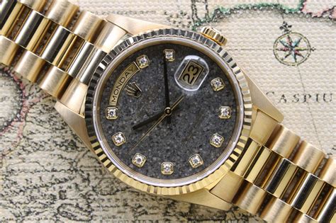1998 Rolex Day Date Fossil Jurassic Park Ref 18238 With Box