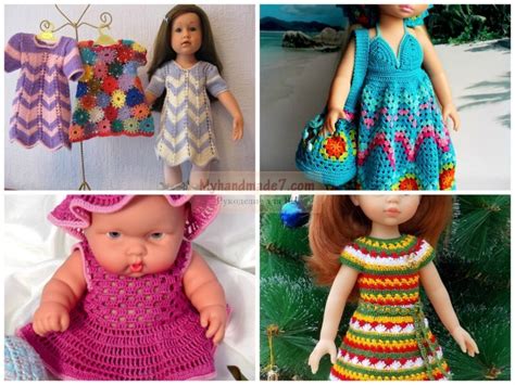Одежда для кукол крючком подробные схемы с описанием Handmade Дзен