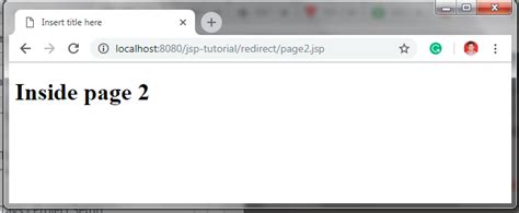 jsp page redirecting