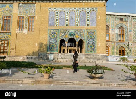 An Iranian Women Tourist Wearing Black Hijab Passing By Karim Khani