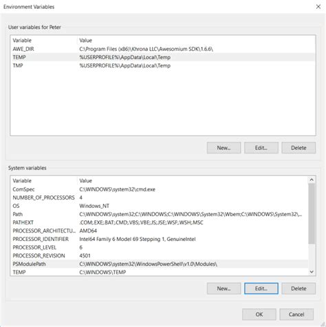 windows 10 update to improve handling of environment variables with new