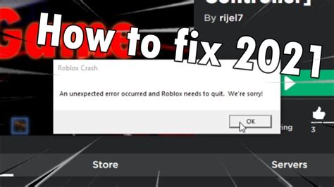 how to still play fix roblox even when an unexpected error has