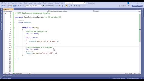 c highlights simplify your code using null coalescing assignment
