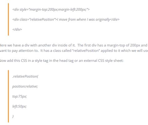how to use relative position in css skillforge