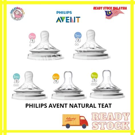 Philips Avent Natural Teats Ready Stock Puting Botol Asli Avent