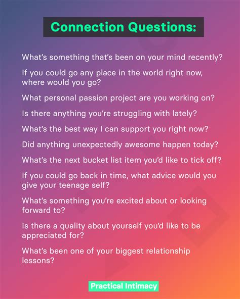 11 relationship questions to ask each other for deeper connection in