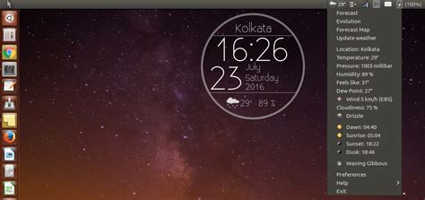 my weather indicator weather widget for ubuntu linux mint