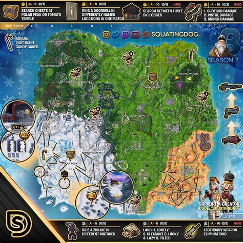 Fortnite Season 7 Week 3 Challenges List Cheat Sheet Locations