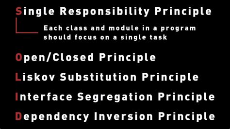 solid oop development single responsibility principle