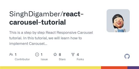 github singhdigamber react carousel tutorial this is a step by step