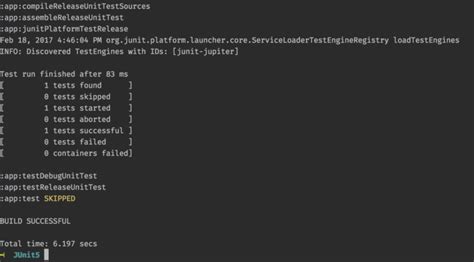 junit 5 getting started styling android