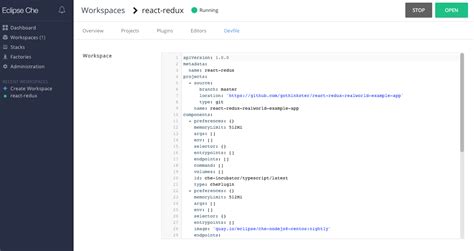 chapter 3 workspaces overview red hat codeready workspaces 2 0 red