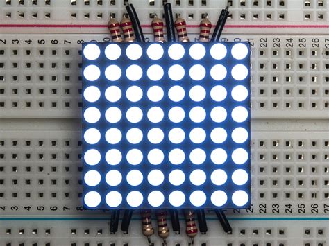 small 1 2 8x8 ultra bright white led matrix [kwm 30881cwb] id 1613