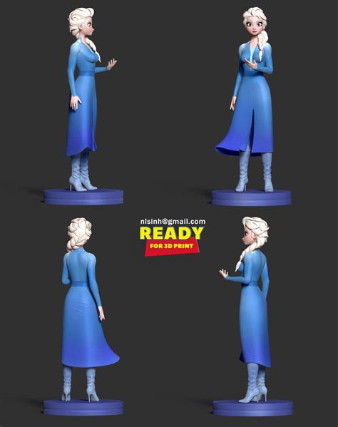 Elsa Frozen Fan Art 3d Print Model 54 Off