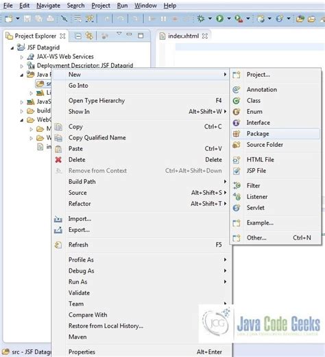 jsf datagrid example examples java code geeks 2022