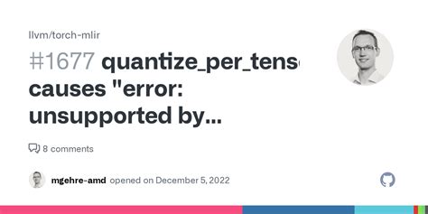 quantize per tensor causes error unsupported by backend contract