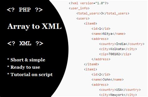 convert php multidimensional array into xml convert array to xml