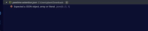 keep getting error expected a json object array or literal on my code