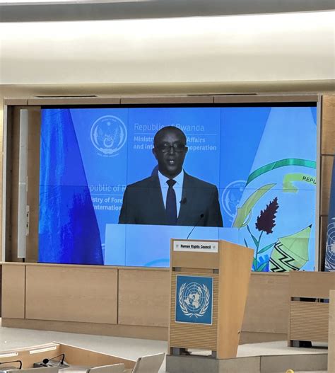 Rwanda In Geneva On Twitter This Afternoon Minister Vbiruta