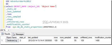 sys dm db stats properties dmv sql articles