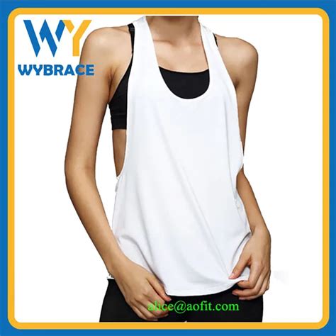 Wybrace Cotton Spandex Yoga Singlets Sexy Women Slim Fitting Gym Tank