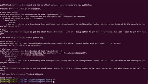 gradle while i m trying to generate android build i m getting could