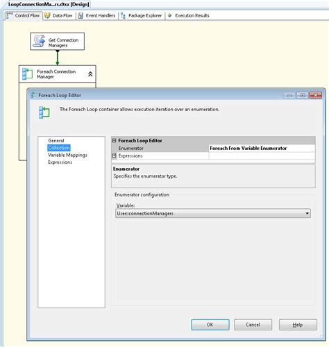 microsoft sql server integration services loop through