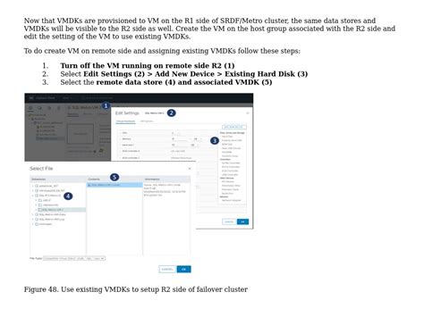 step 10 create vm on remote side and use the above existing vmdks