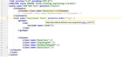 java unable to set preserve order as true in testng xml file stack