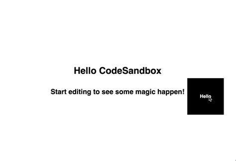 javascript customise cursor pointer using a react component stack