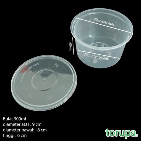 Jual Thinwall Food Container Bowl 300ml Kotak Makan Plastik Lunch