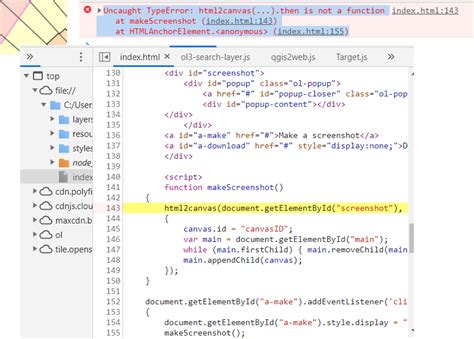 javascript html2canvas screenshot not working offline stack overflow