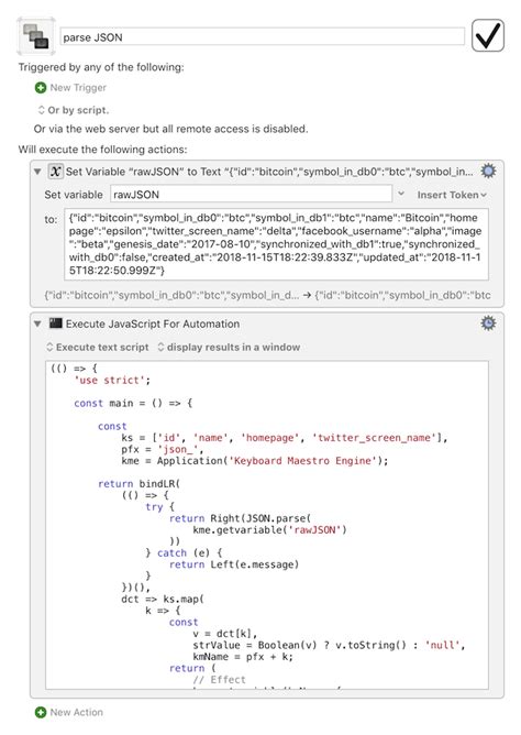 i need help parsing json into km variables questions and suggestions
