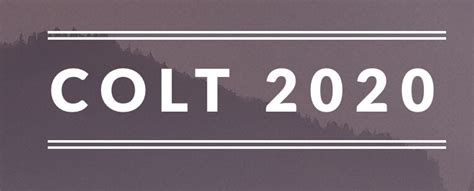 conference on learning theory colt 2020 servicenow research