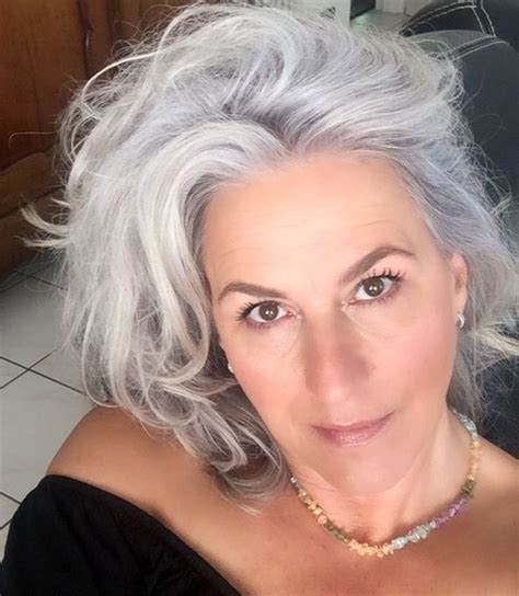 Gray Hair In 2020 Silver Haired Beauties Silver Grey Hair Long Gray