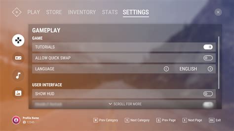 zone complete main menu ui