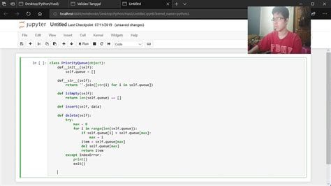 program priority queue pada bahasa python youtube