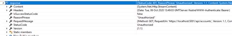 c aspnetcore api jwt token works in postman but not with client