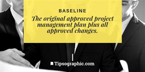 project management terms baseline tipsographic