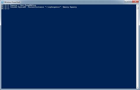 use powershell to automatically create tempdb files in sql server