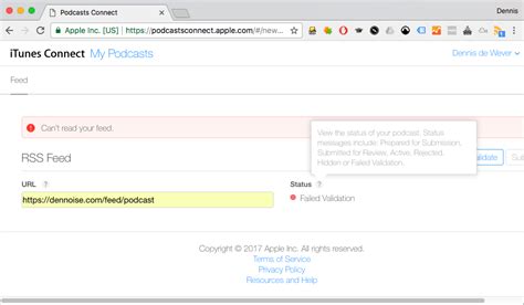 failed validation apple community